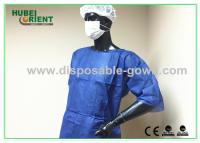 China Dark Blue Disposable Medical Use Patient Gown / Disposable Isolation Gown For Hospital for sale