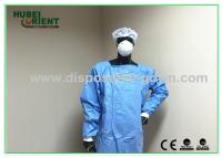 China Green Or Blue Medical Sterile Packing Disposable Surgical Gowns Of Knitted Wrist for sale
