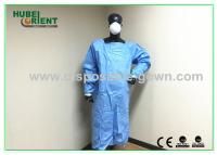 China Sterile Ultrasonic Disposable Surgical Gowns With Knitted Wrist For Operation for sale