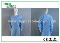 China Dark Blue Prevent Bacteria Against-Liquid Permeation Disposable Surgical Gowns for sale