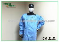 China Waterproof Blue Medical Disposable Isolation Gown/Breathable protective surgical gown for sale