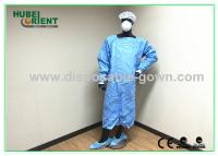 China Waterproof Blue Medical Disposable Isolation Gown/Breathable protective surgical gown for sale