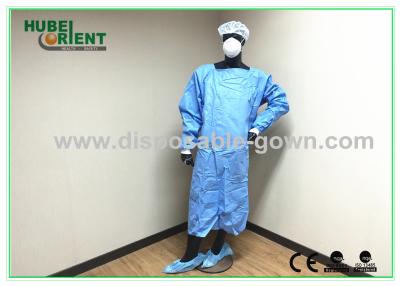 China Waterproof Blue Medical Disposable Isolation Gown/Breathable protective surgical gown for sale