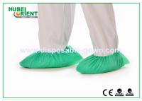 China CE MDR Hand / Machine Made CPE Shoe Cover With Various Color for sale