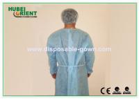 China 18g/M2 Polypropylene Disposable Isolation Gowns With Elastic Wrist for sale