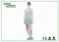 China Non Toxic Polypropylene Disposable White Overalls Without Hood / Feetcover for sale