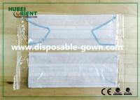 China Anti Dust Clean Room Blue Disposable PU Band Face Mask 23 cm XL for sale