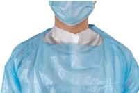 China Factory Price Medical Use CPE Protective Gown With Thumb-Loop Cuffs For Hospital for sale