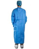 China Disposable Doctor SMS Surgical Gown With Knitted Wrist For Hospital for sale
