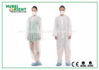 China Polypropylene Disposable Protective Coveralls With Hood And Feetcover for sale
