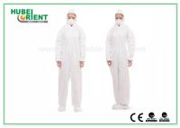 China Hooded Nonwoven Disposable Coveralls with Various Colors CE Standard for sale
