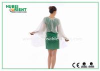 China PP Nonwoven Disposable Kimono Robe Colored Hair Salon Barber Cutting Cape for sale