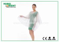China PP Nonwoven Disposable Kimono Robe Colored Hair Salon Barber Cutting Cape for sale