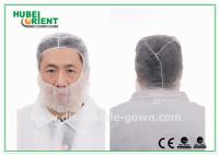 China Breathable Disposable Head Cap PP Hood With Neck Protection For Keep Hygienic for sale