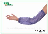 China Eco friendly disposable plastic arm sleeves Working Kitchen PE Safety for sale