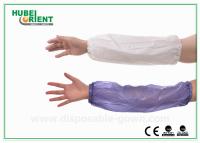 China Eco friendly disposable plastic arm sleeves Working Kitchen PE Safety for sale