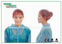 China Single Elastic Breathable Round Non Woven Bouffant Cap for sale
