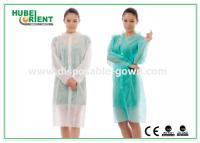 China ISO13485 Elastic Wrist Disposable Lab Coats With Velcro Closure for sale