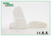 China Nonskid Microporous Disposable Shoe Covers Booties / White Disposable Foot Gloves for sale