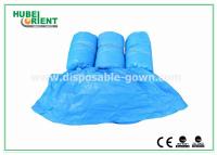 China Blue Laboratory Medical Shoe Covers , Disposable Colorful CPE Shoe Cover for sale