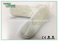 China White Non woven disposable spa slippers with Eva Sole , Open Toe Style for sale