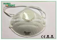 China Soft NOISH N95 FFP3 Cone Dust Face Mask with Valve , Soft polypropylene for sale