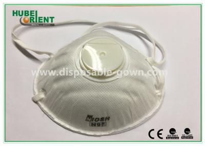 China Soft NOISH N95 FFP3 Cone Dust Face Mask with Valve , Soft polypropylene for sale