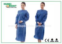 China ISO13485 SMS Single Use Surgical Gown With Knitted Wrist for sale
