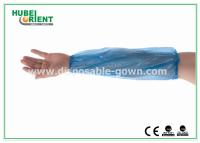 China Red Free Size Disposable Use PE Plastic Arm Sleeves For Anti-Oil And Waterproof for sale