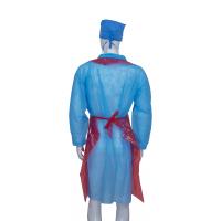 China Lint Free Disposable PE Apron No Sleeves Plastic Wearing For Kitchen Food Industry for sale
