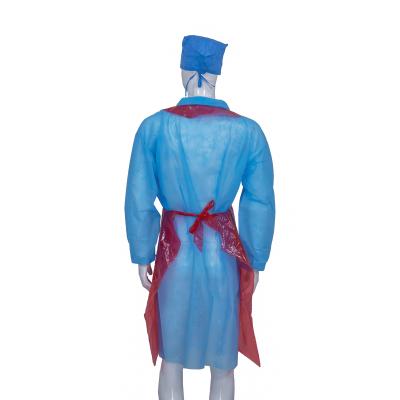 China Kitchen Disposable Plastic Apron Waterproof Anti Oil Sleeveless PE Apron for sale