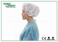 China Customerized Surgical Nonwoven Bouffant Scrub Hats For Hygienic / Clinics ,  FDA Standard for sale