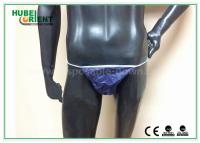China Breathable Disposable Pants / Polypropylene Male Underwear , Dark Blue / Black Color for sale