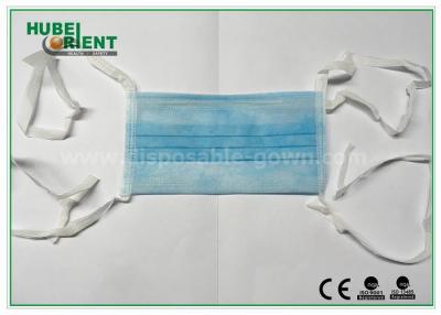 China Antibacterial Single Use Nonwoven Tie On Face Mask for sale