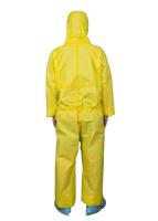 China CE CATIII Type 3/3B Disposable Medical Protective Coverall Chemical Clothing With Hood for sale