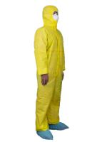 China CE Type 3 PP PE Disposable Chemical Coverall Safety Overall Suit Protective Clothing for sale