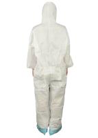 China CE Type 5/6 SMMS Nonwoven Disposable Chemical Protective Coverall Anti Static for sale