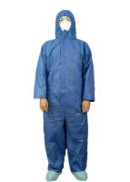 China CE Type 5/6 SMMS Nonwoven Disposable Chemical Protective Coverall Anti Static for sale