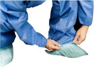 China CE Type 5/6 SMMS Nonwoven Disposable Chemical Protective Coverall Anti Static for sale