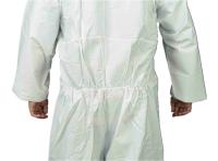 China PPE Type5/6 White MP Chemical Protective Anti Dust Disposable Jumpsuit With Hood for sale