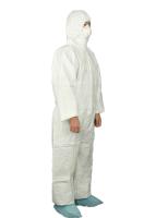 China PPE Clothing Type 5/6 Breathable Disposable Microporous Film Coverall With Hood for sale