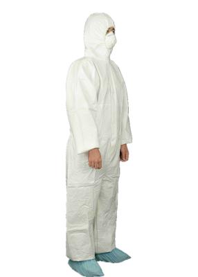 China PPE Clothing Type 5/6 Breathable Disposable Microporous Film Coverall With Hood for sale