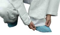 China PPE Clothing Type 5/6 Breathable Disposable Microporous Film Coverall With Hood for sale