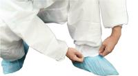 China EN1149-5 Anti Static Type5/6 Disposable SMMS Chemical Protective Coverall With Hood for sale