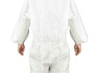 China EN1149-5 Anti Static Type5/6 Disposable SMMS Chemical Protective Coverall With Hood for sale