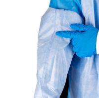 China Reinforced Disposable SMS Surgical Gowns With Knitted Wrist For Operating Room for sale