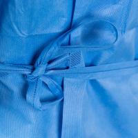 China Reinforced Disposable SMS Surgical Gowns With Knitted Wrist For Operating Room for sale