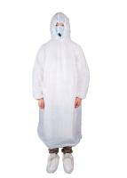 China Disposable Adult Use PE Raincoat With Long Sleeves And Hood For Rainy Day for sale