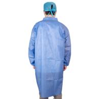 China Doctor Nurse Medical SMS Lab Coat With Snaps Closure Shirt Collar For Hospital for sale