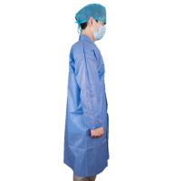 China Doctor Nurse Medical SMS Lab Coat With Snaps Closure Shirt Collar For Hospital for sale
